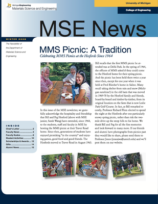2008 Newsletter — Michigan Materials Science and Engineering
